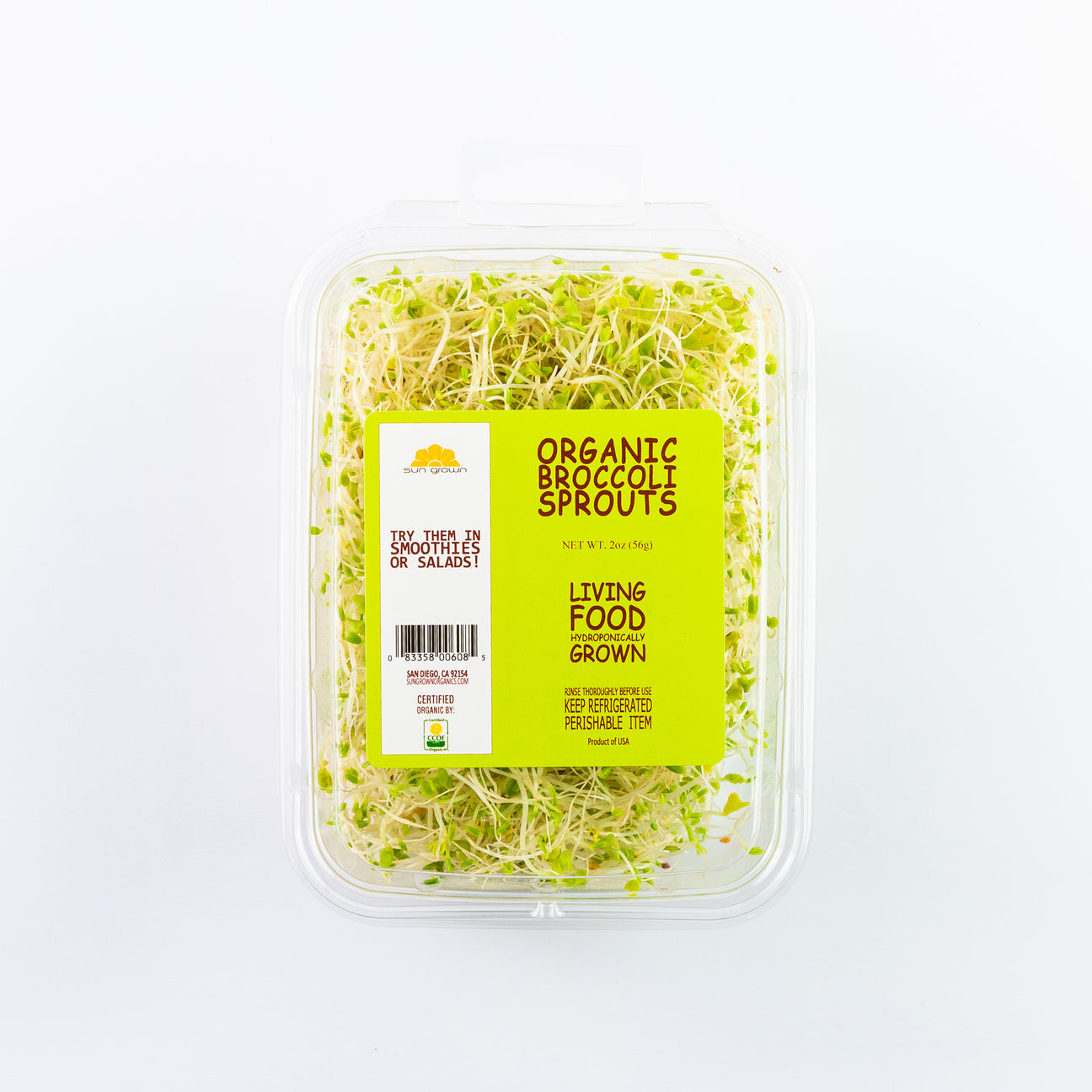 Organic Broccoli Sprouts – Sun Grown